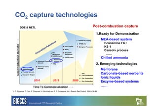 Hybrid membrane - low temperature process for post combustion capture | PPT