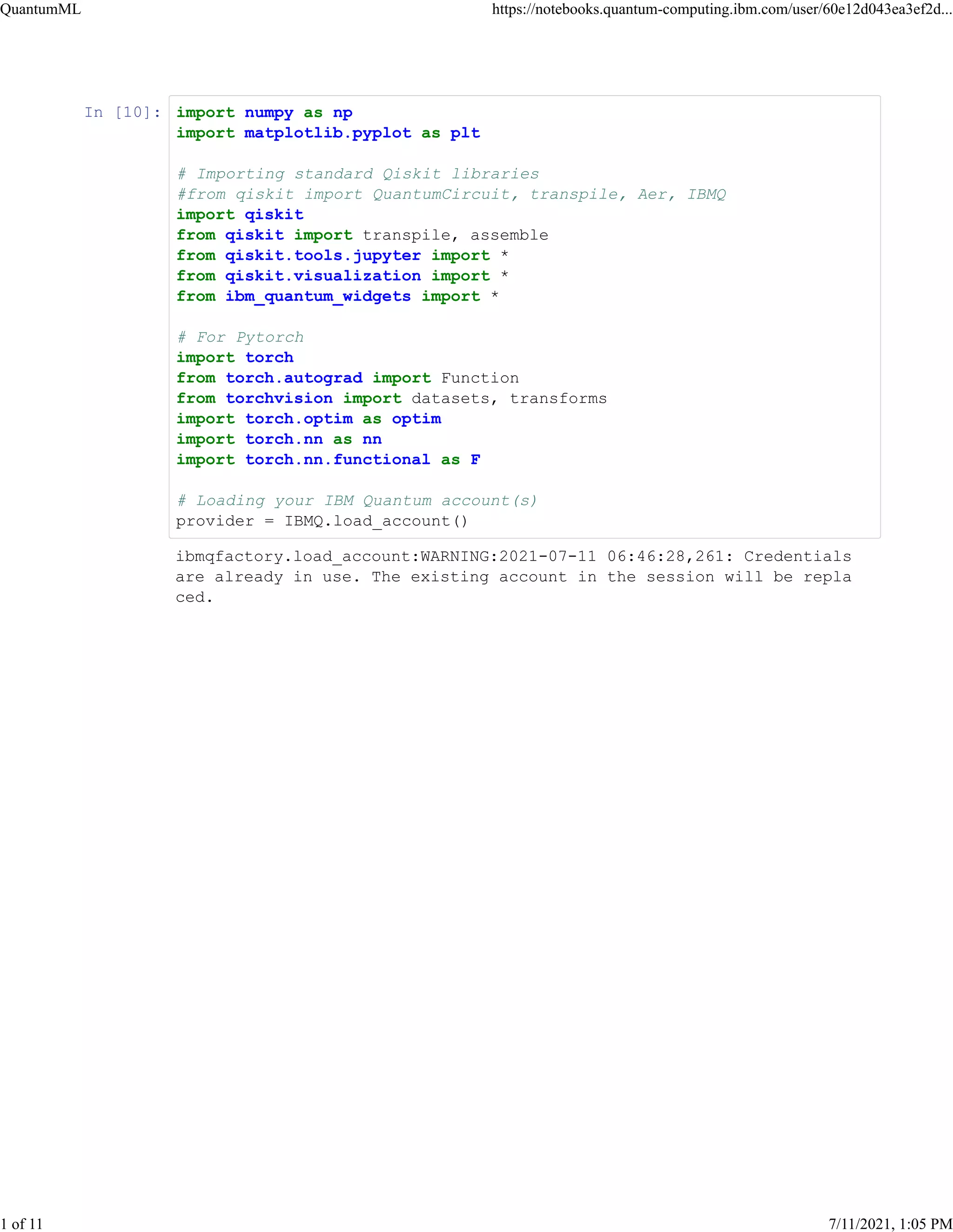 Hybrid quantum classical neural networks with pytorch and qiskit | PDF ...
