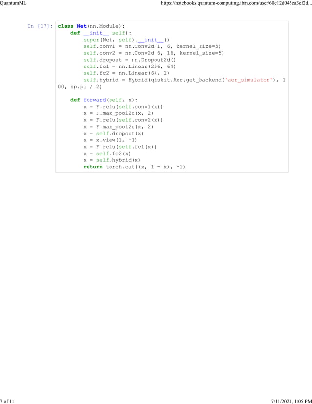 Hybrid quantum classical neural networks with pytorch and qiskit | PDF