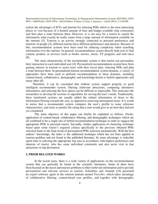 Hybrid recommendation technique for automated personalized poi selection | PDF