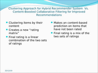 Hybrid recommender systems | PDF | Computer Software and Applications | Computing