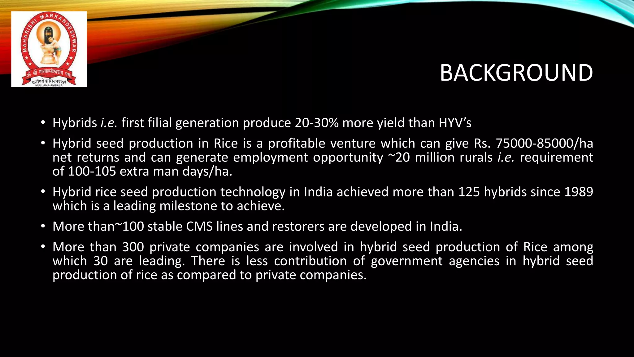 Hybrid Rice seed Production by Dr. Akshay Kumar Vats.pptx