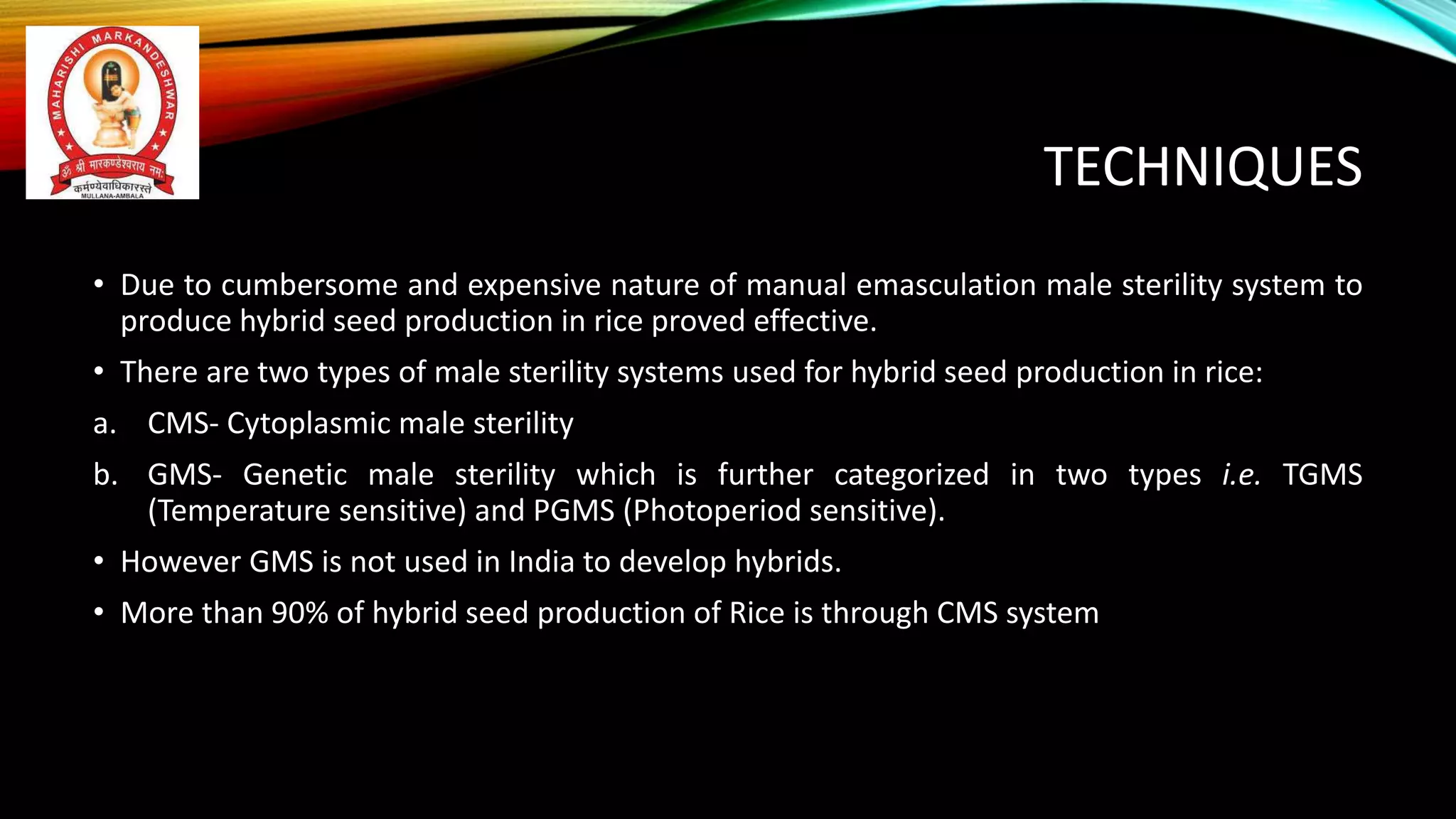Hybrid Rice seed Production by Dr. Akshay Kumar Vats.pptx
