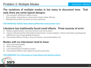 Surveys with Mixed Samples and Modes - David Dutwin, Ph.D. | PDF