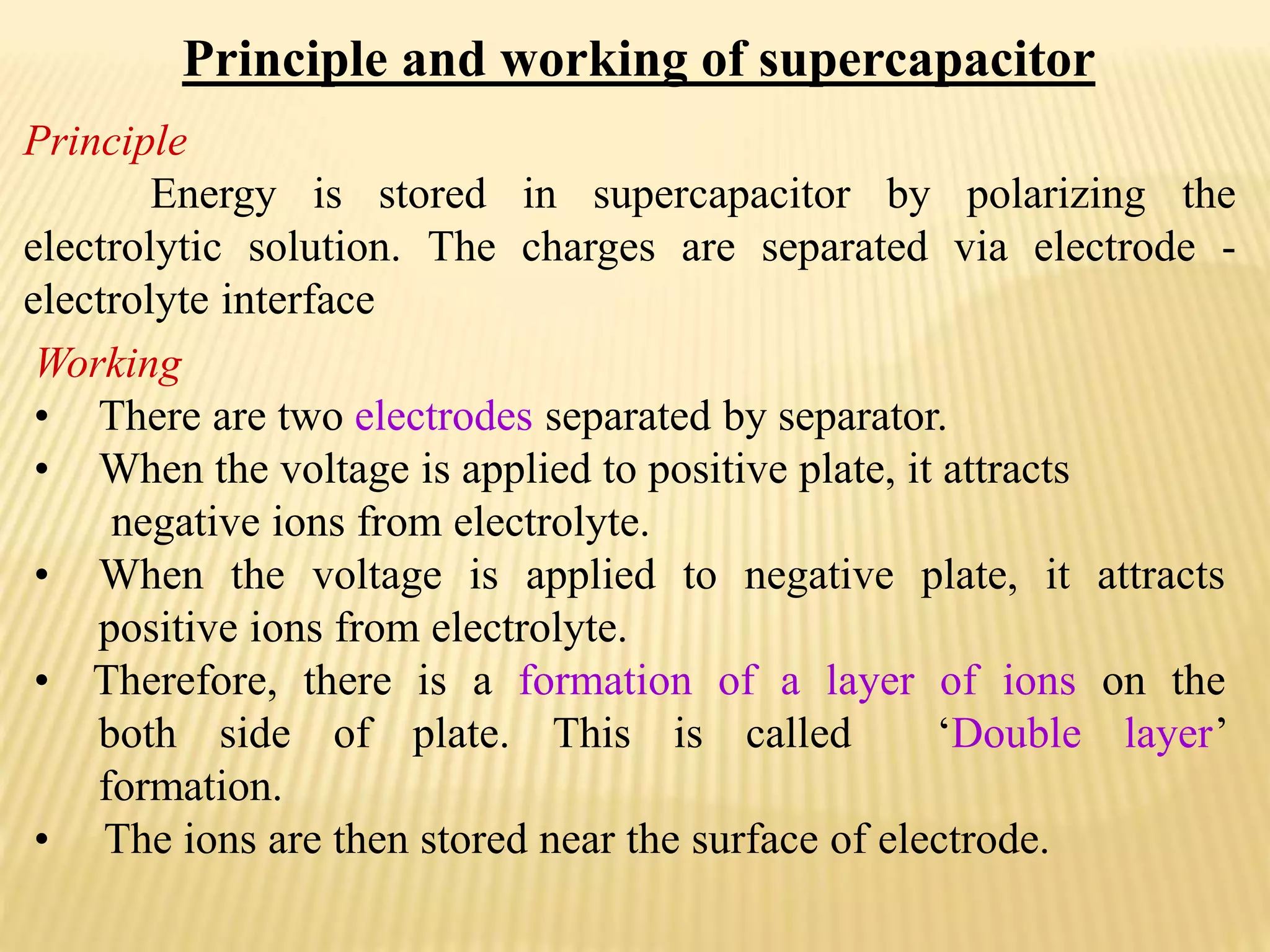 Hybrid supercapacitor | PPTX