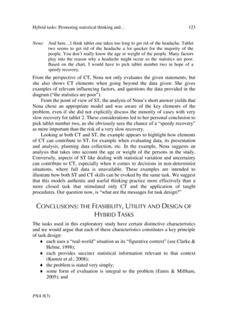 Hybrid Tasks Promoting Statistical Thinking And Critical Thinking Through The Same Mathematical ...