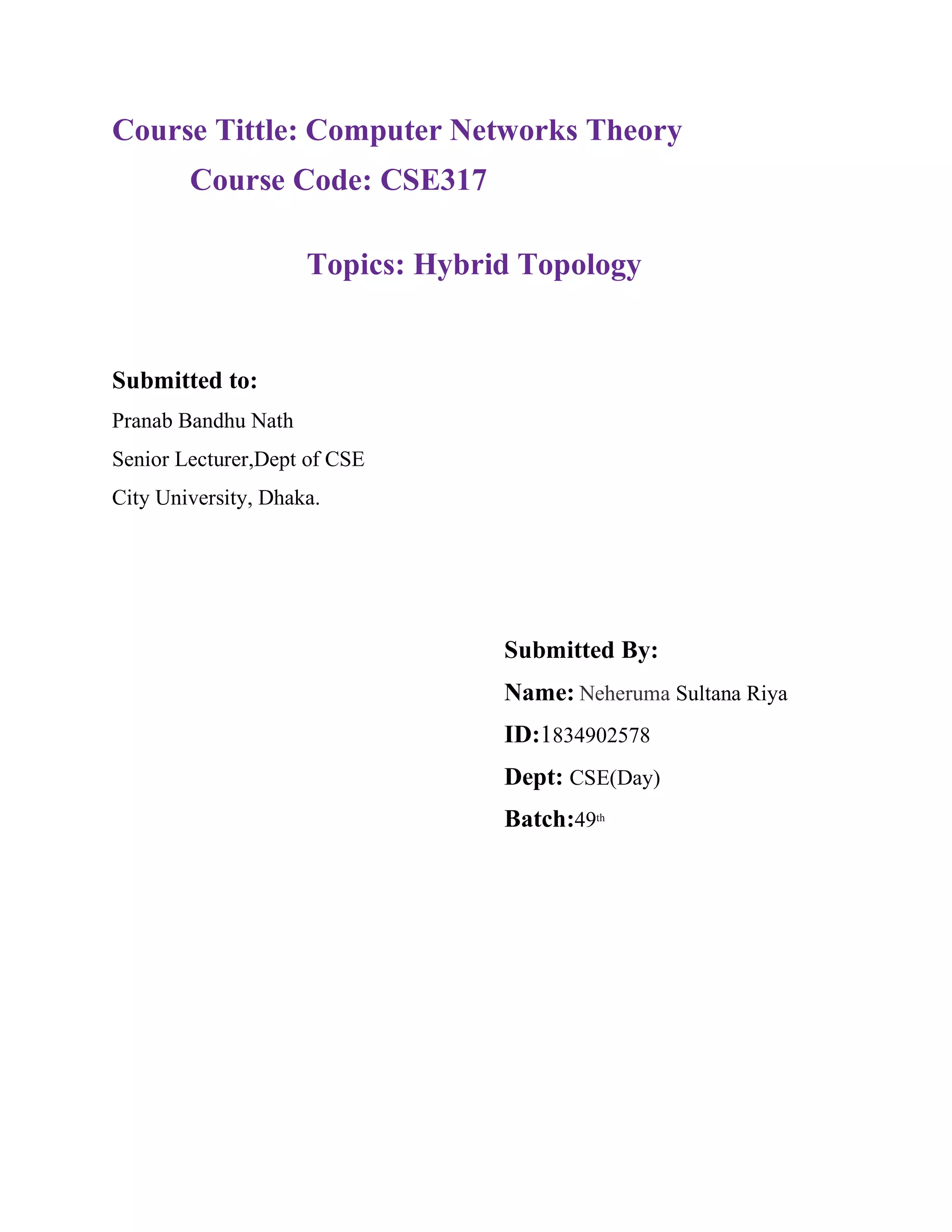 Hybrid Topology Pdf
