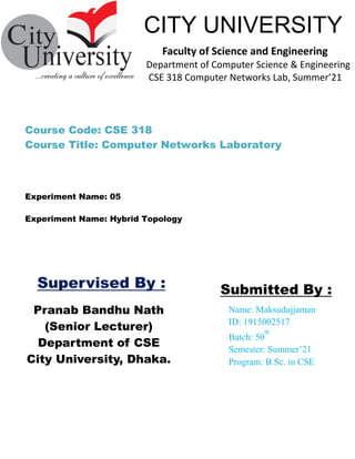 Hybrid Topology Design with Cisco Packet Tracer | PDF