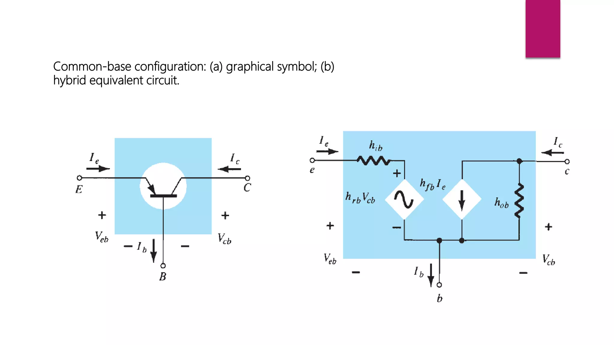 Hybrid Transistor Model with Two Port Network | PPTX