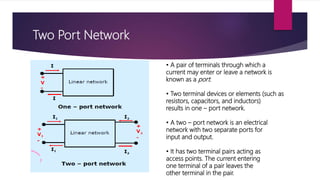 Hybrid Transistor Model with Two Port Network | PPTX