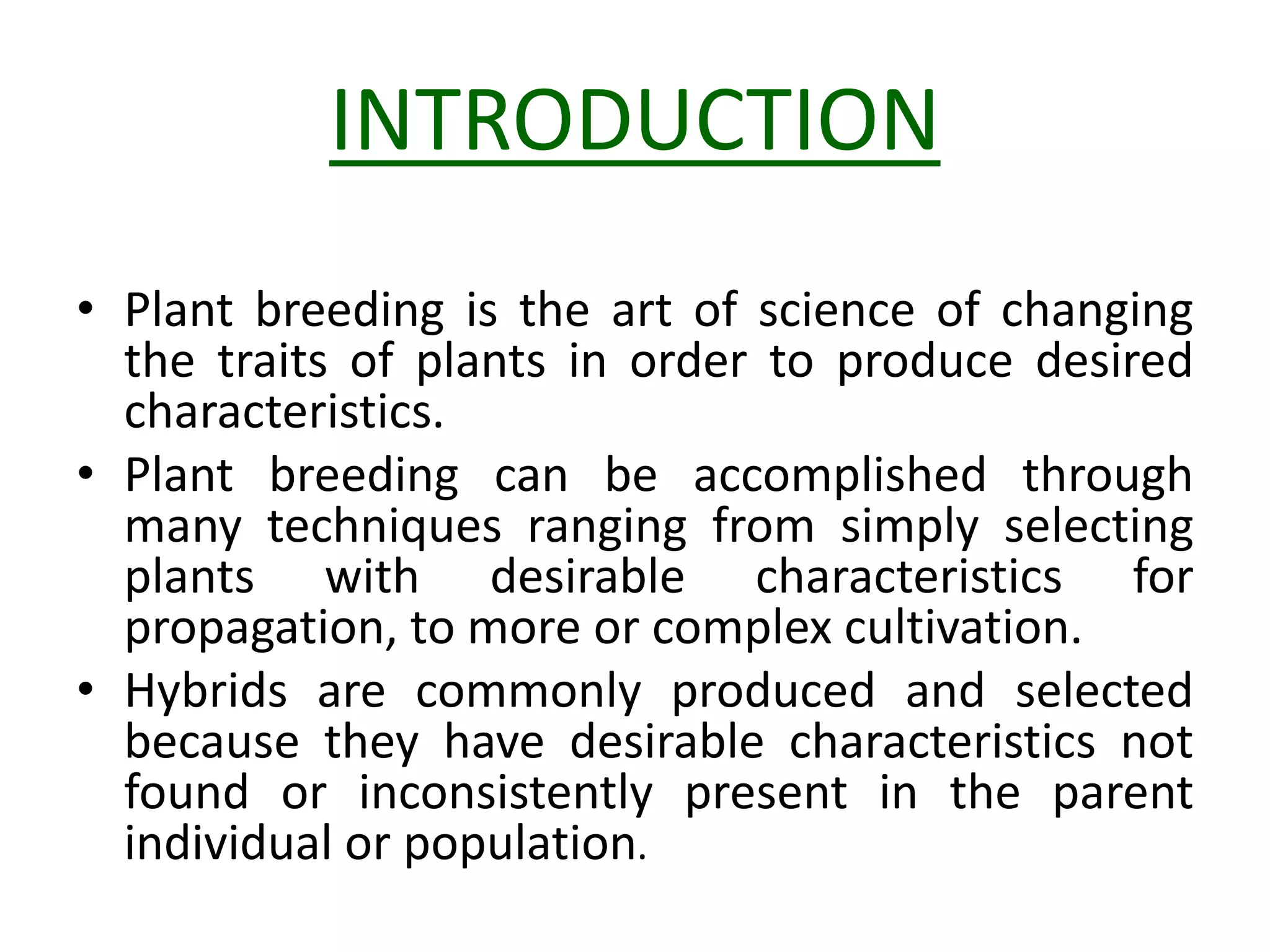 Hybrid variety plants | PPTX