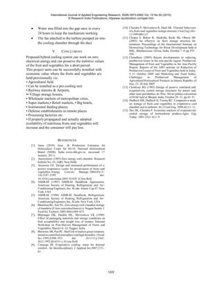 Hybrid vegetable and fruit preservation unit | PDF