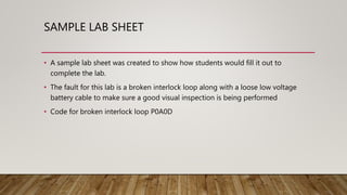 Hybrid vehicle diagnostic lab | PPTX