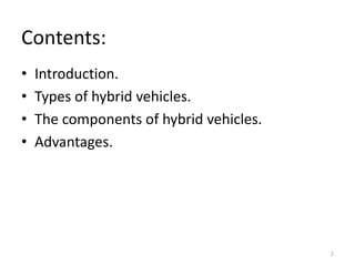 Hybrid vehicles | PPTX