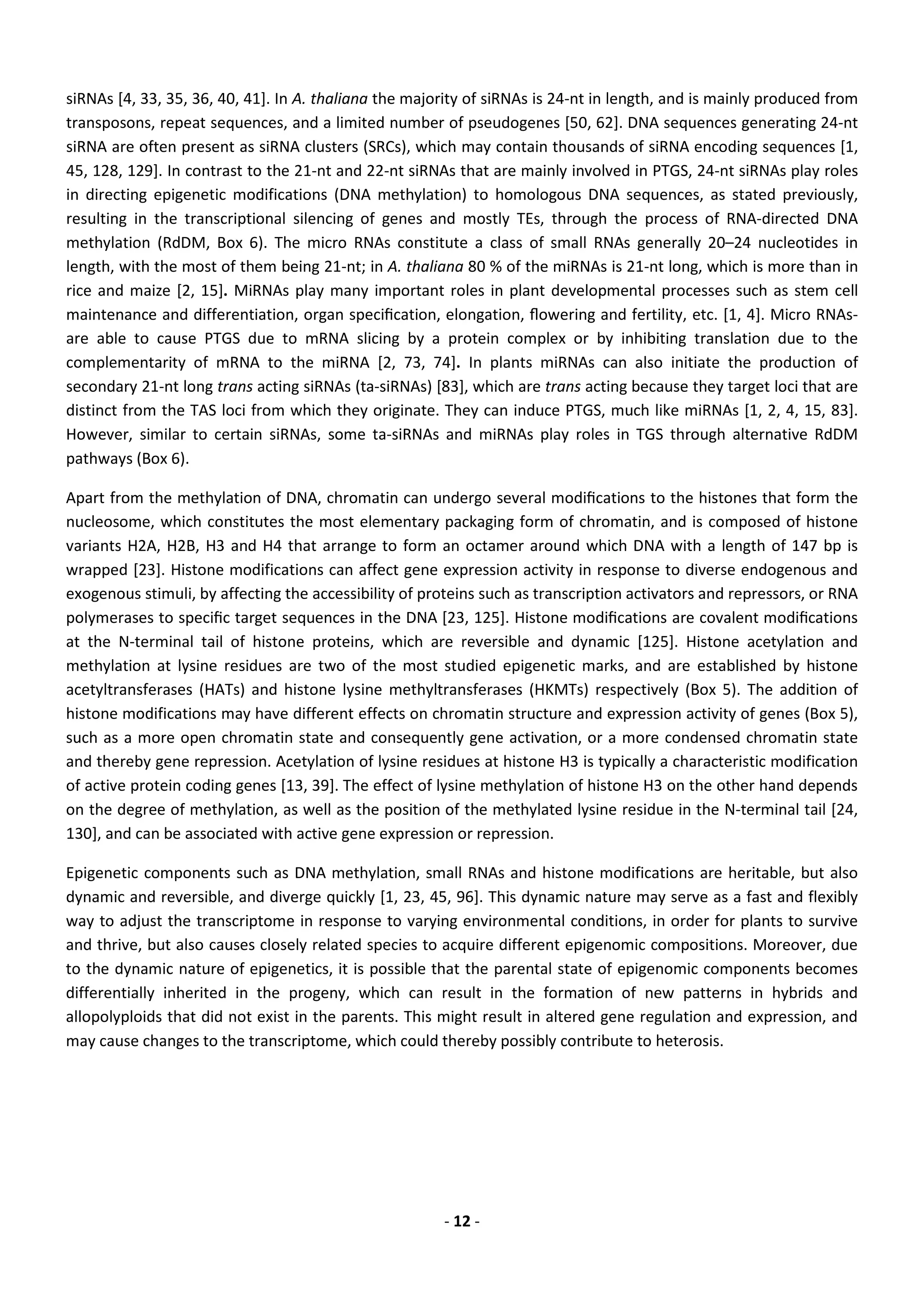 Hybrid vigor in plants, and the role of epigenetics. | PDF