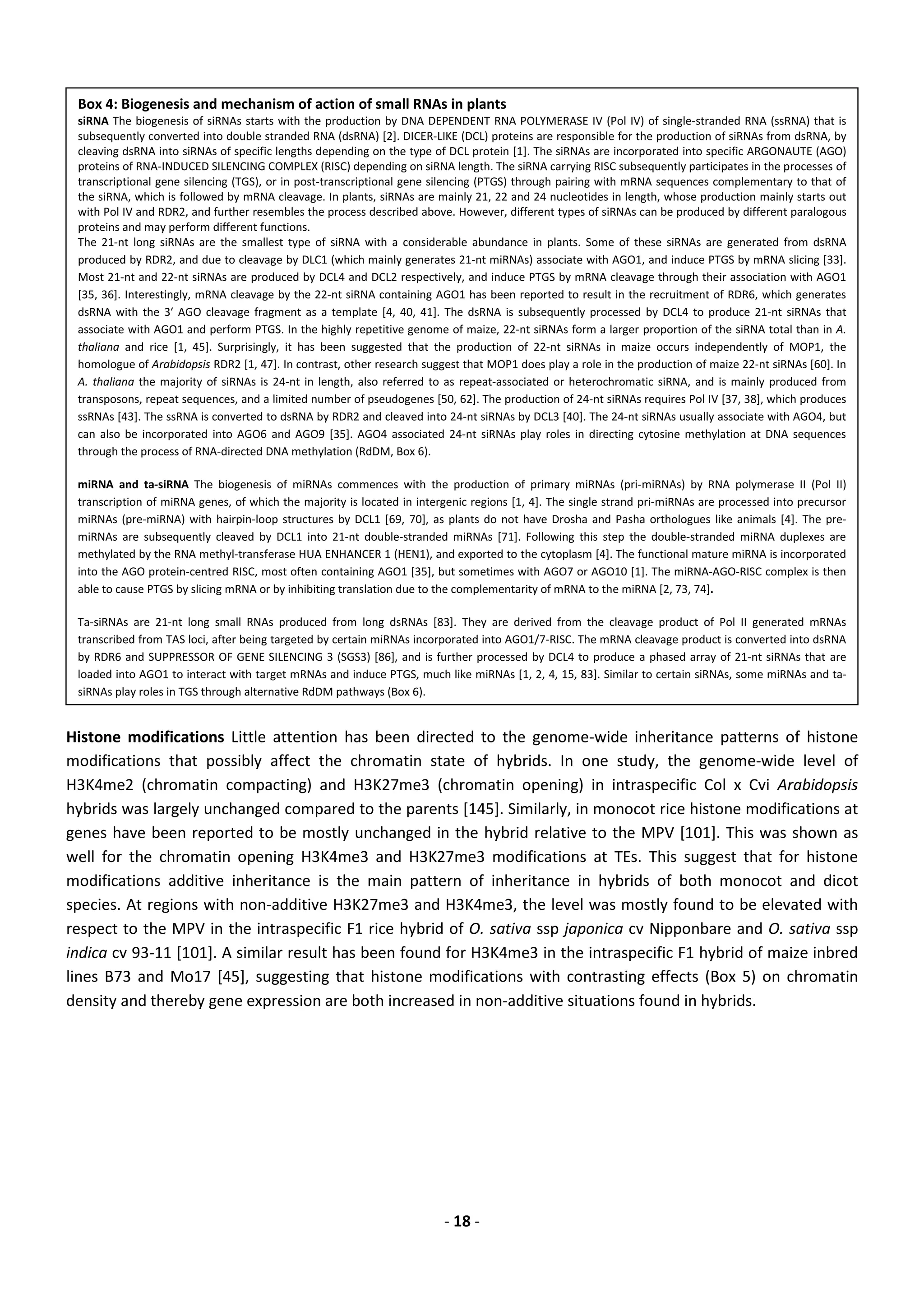 Hybrid vigor in plants, and the role of epigenetics. | PDF