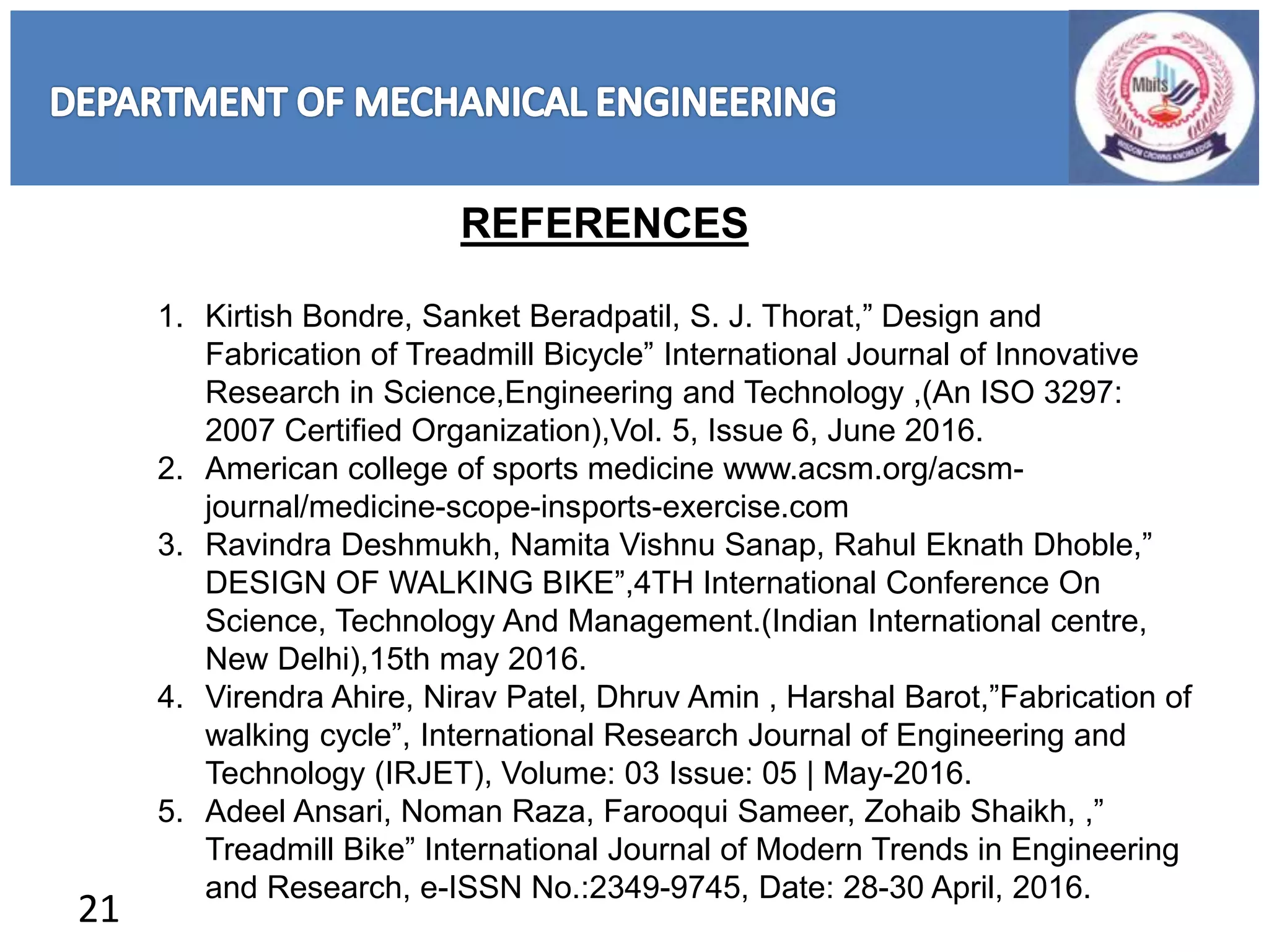 Hybrid walking bicycle | PPTX | Cycling | Sports