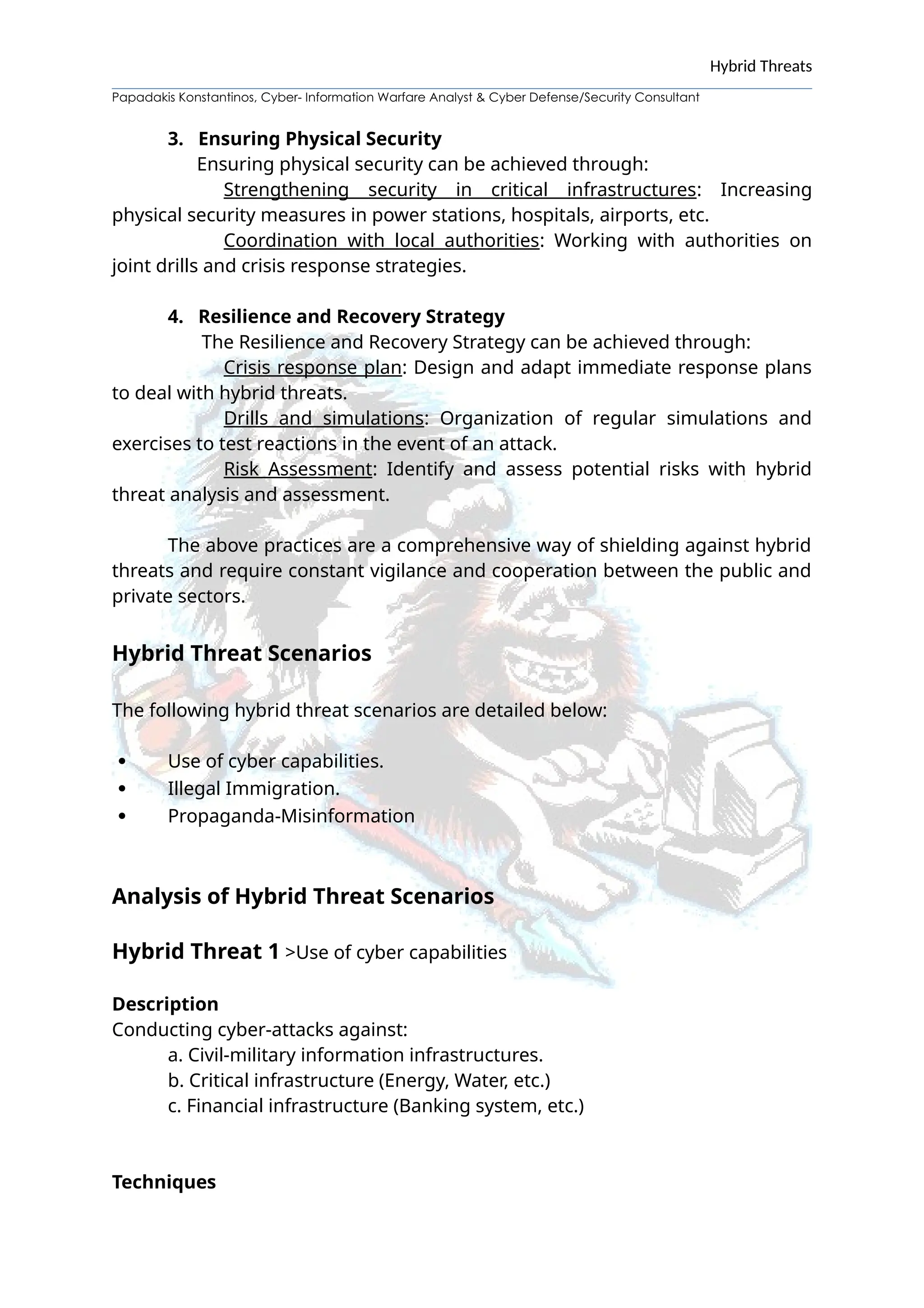Hybrid Warfare and Hybrid Threats:Definitions and Examples | DOCX