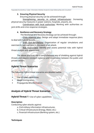 Hybrid Warfare and Hybrid Threats:Definitions and Examples | DOCX