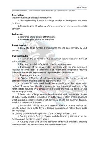 Hybrid Warfare and Hybrid Threats:Definitions and Examples | DOCX