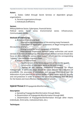 Hybrid Warfare and Hybrid Threats:Definitions and Examples | DOCX
