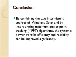 Hybrid wind solar energy system | PPT
