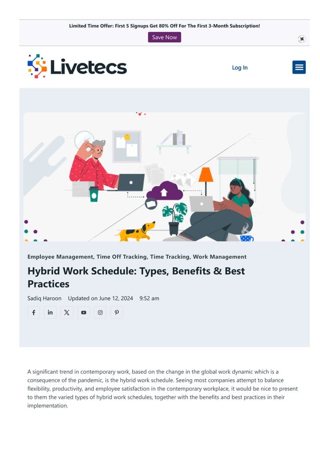 Hybrid Work Schedule Types Benefits Best Practices.pdf | Remote Working ...