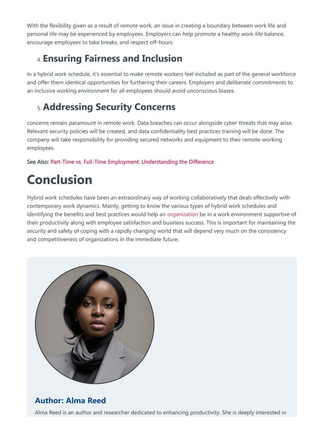 Hybrid Work Schedule Types Benefits Best Practices.pdf | Remote Working ...