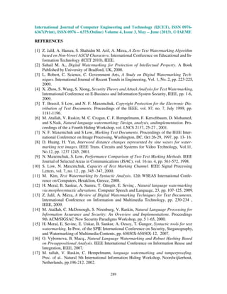 Hybrid zero watermarking and markov model of word mechanism and order-2-3 | PDF