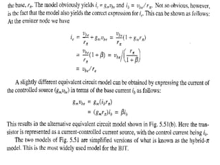 Hybrif pi model sedra microelectronics | PPT