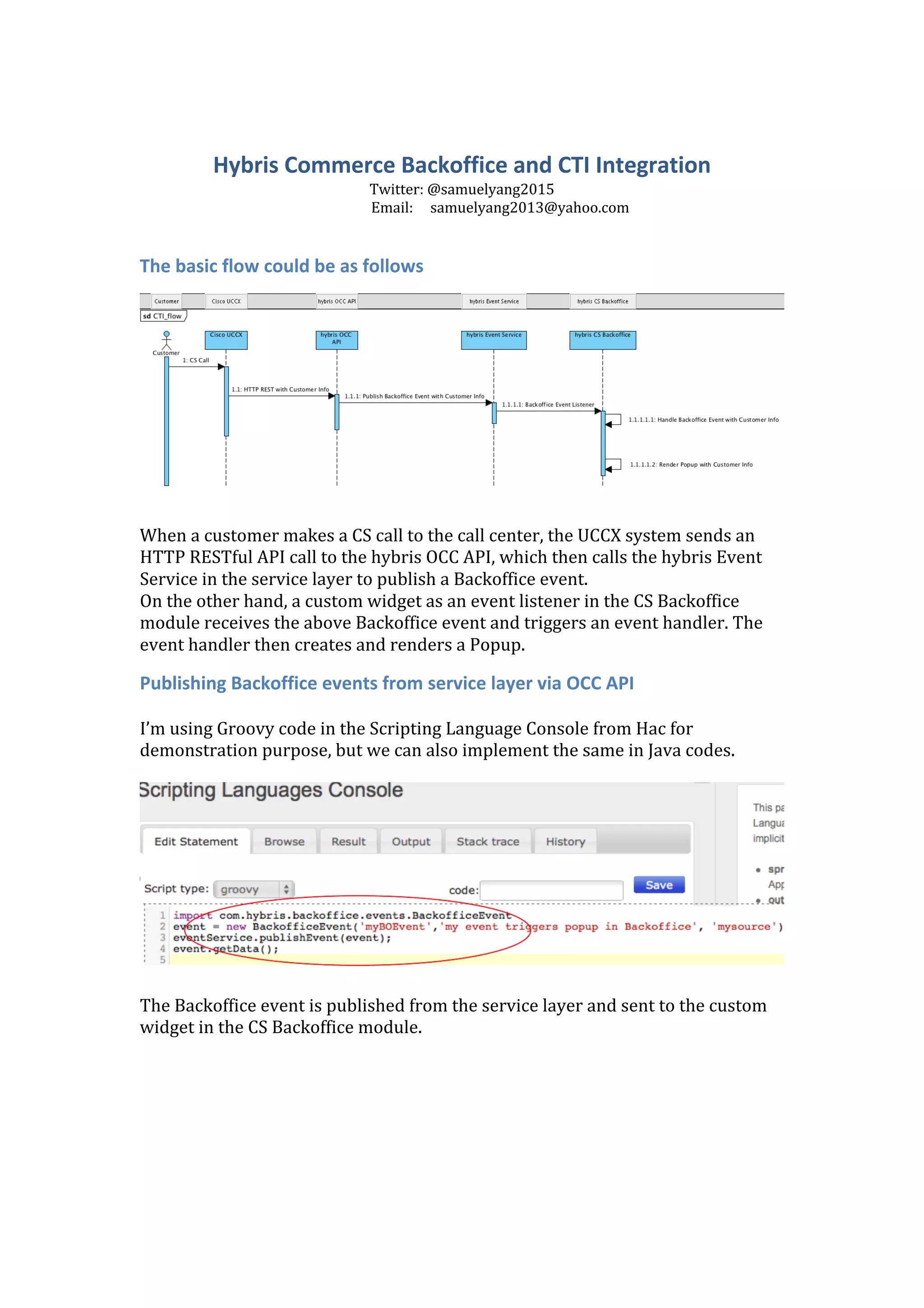 Hybris Commerce Backoffice CTI Integration Flow | PDF | Web Development | Internet