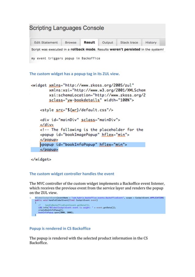 Hybris Commerce Backoffice CTI Integration Flow | PDF