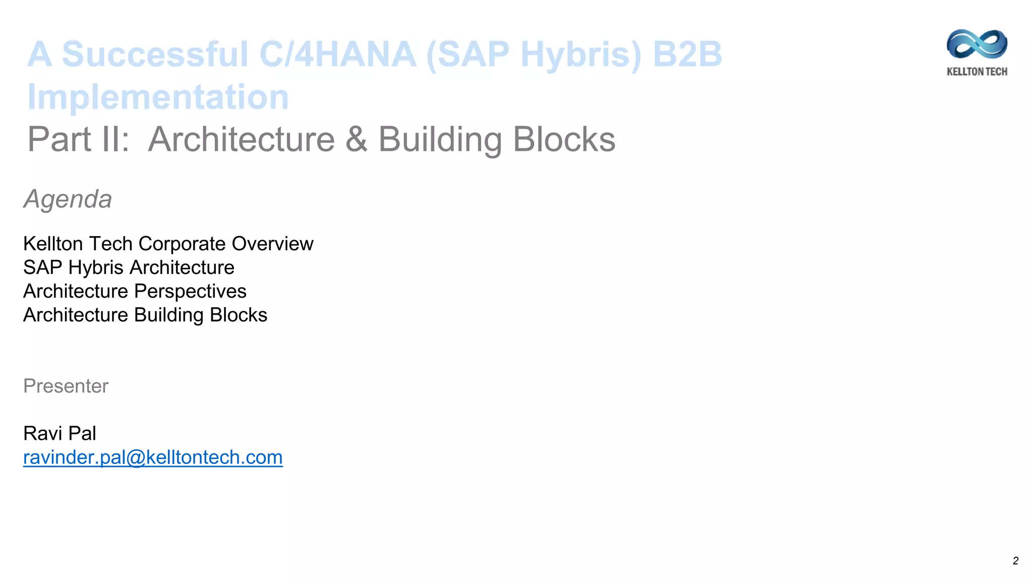 Ensure a Successful SAP Hybris Implementation – Part 2: Architecture ...