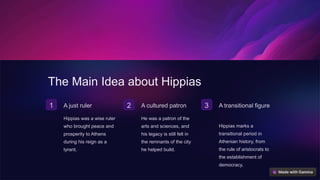 hippias the ruler ahtenian and his ideas about politics | PPT