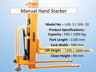 LAUNCHER MATERIAL HANDLING INDUSTRIES. | PPTX