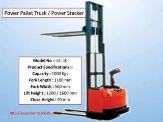 LAUNCHER MATERIAL HANDLING INDUSTRIES. | PPTX