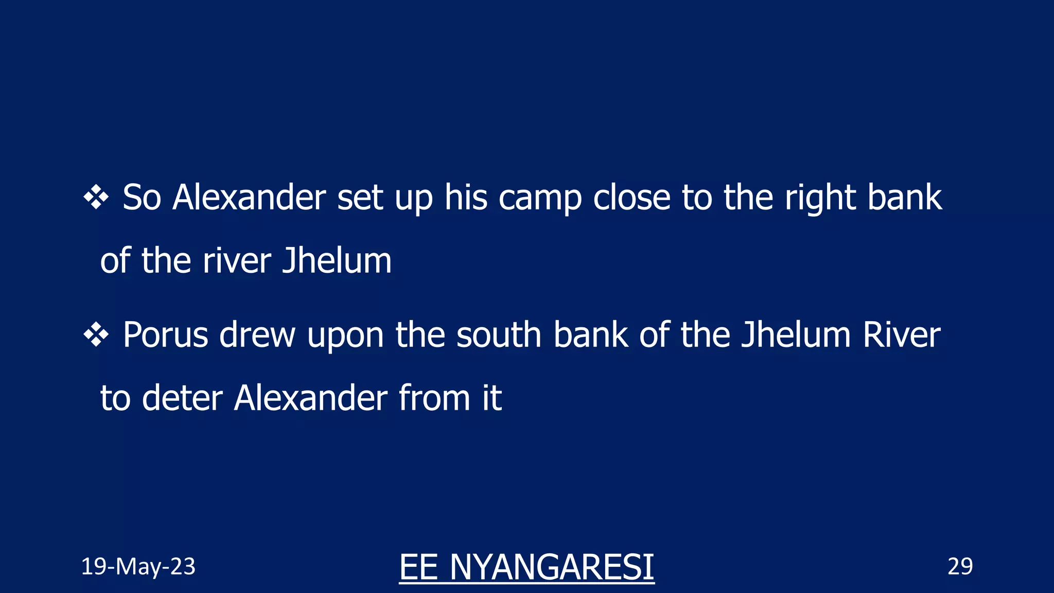 BATTLE OF HYDASPES ppt. | PPTX