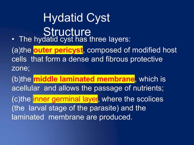 Hydatid Cyst etiology and presentation with diagnosis | PPTX ...