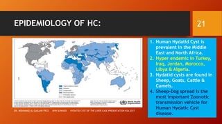 Hydatid Cyst of the liver, case presentation. KSA 2017 | PPTX