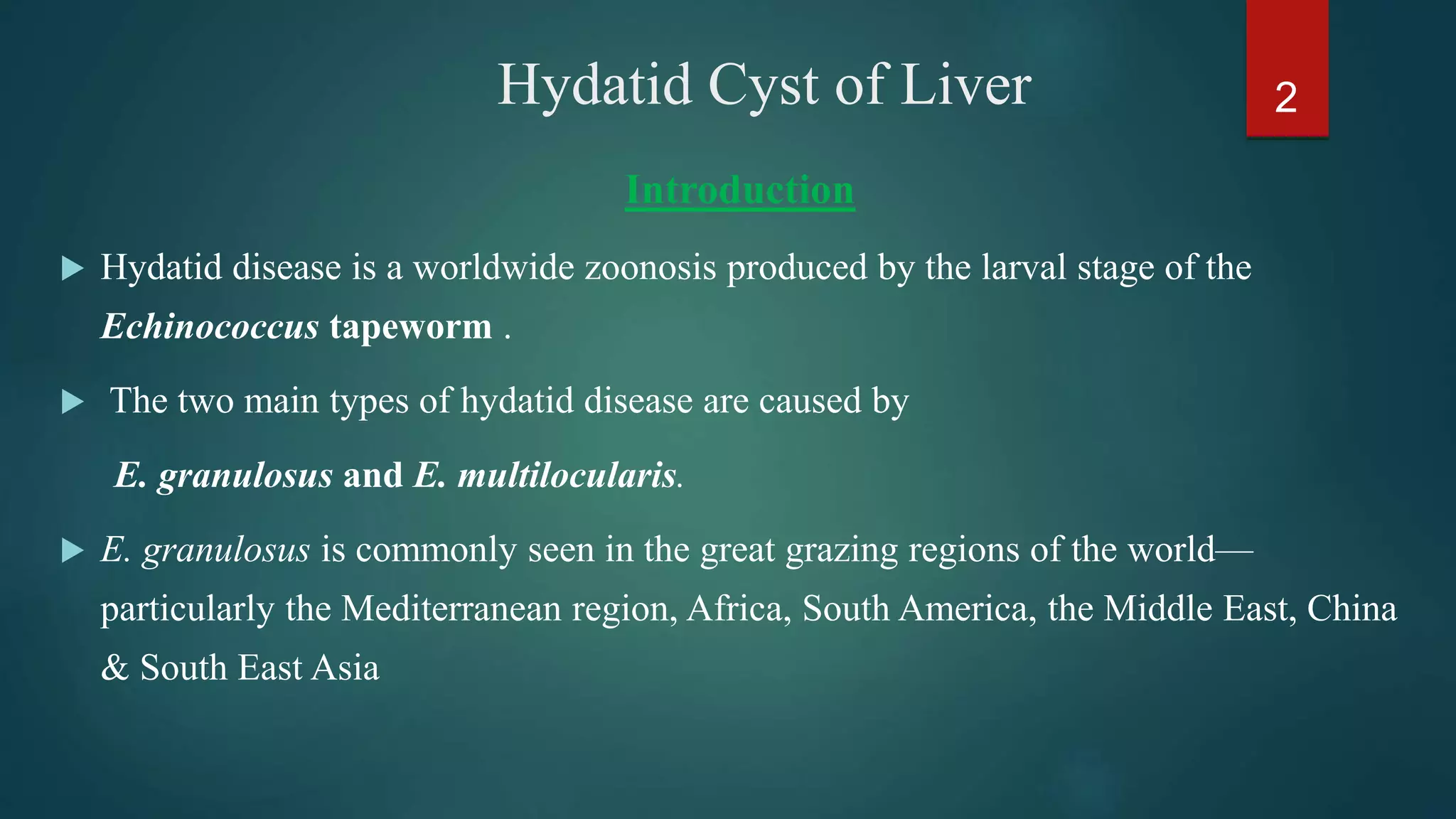 Hydatid disease | PPTX