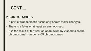 HYDATIDIFORM (VESICULAR) MOLE..molar pregnancy...pptx