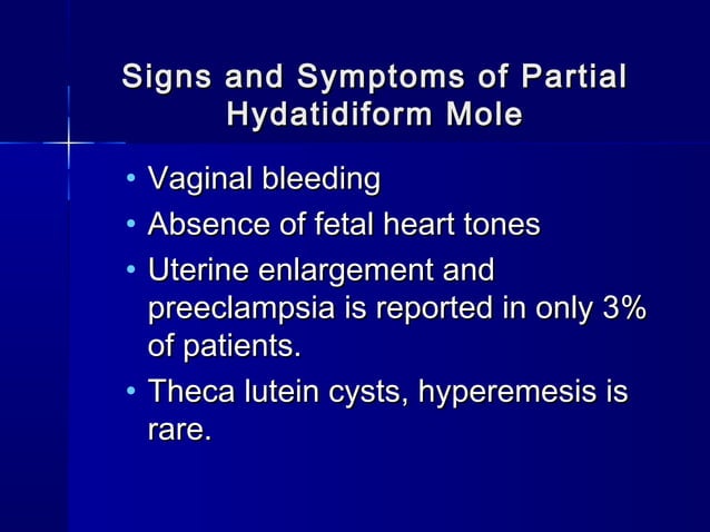 Hydatiform mole | PPT | Pregnancy | Reproductive Health