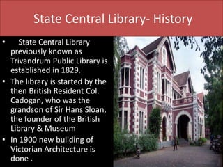Kerala State Central Library | PPTX