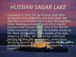 Hyderabad tourism places to be visited | PPTX