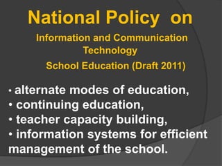 ICT in Higher Education: Policy Perspectives | PPTX