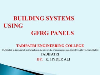 GFRG PANELS | PPTX