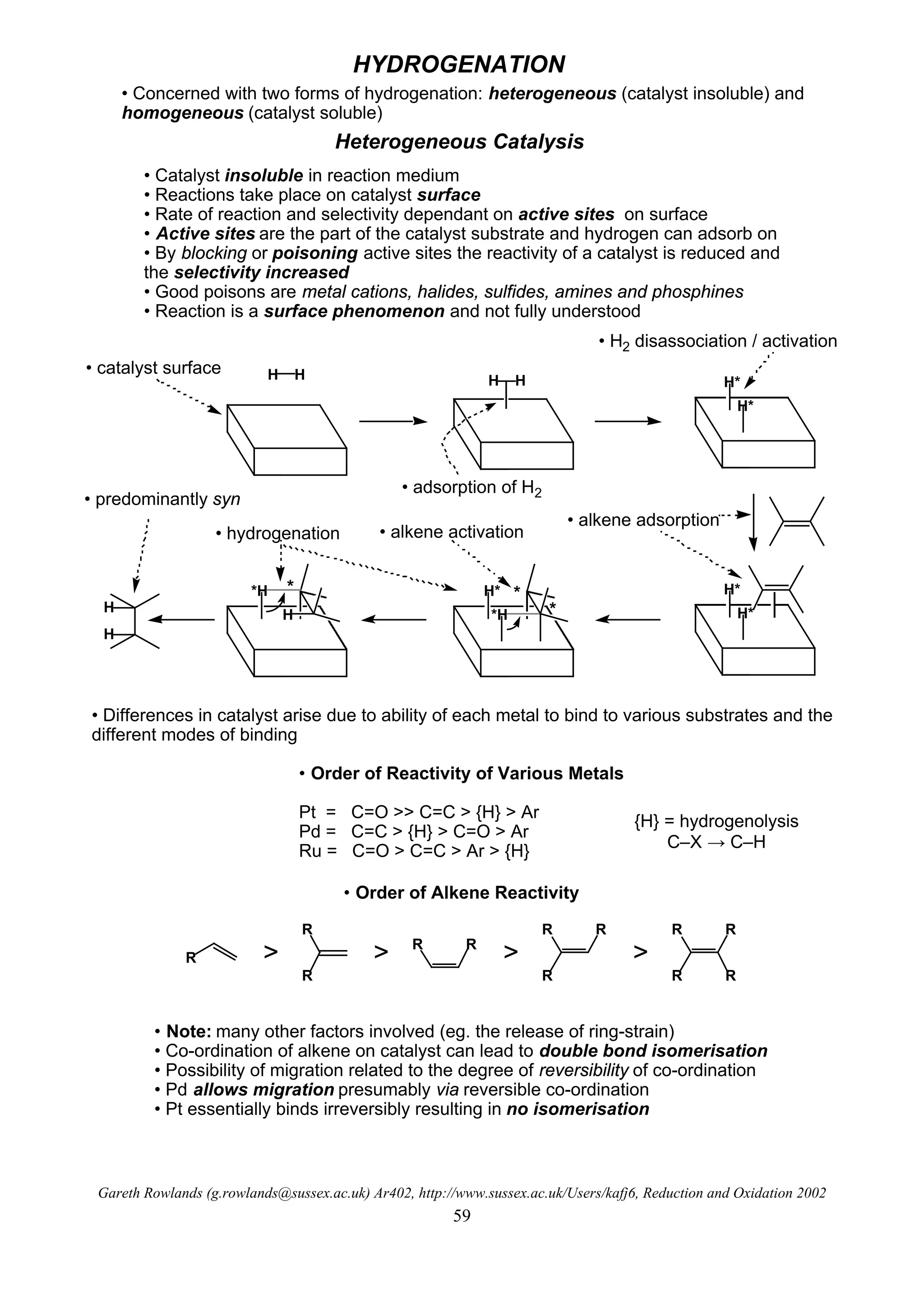 Hydrogenation | PDF