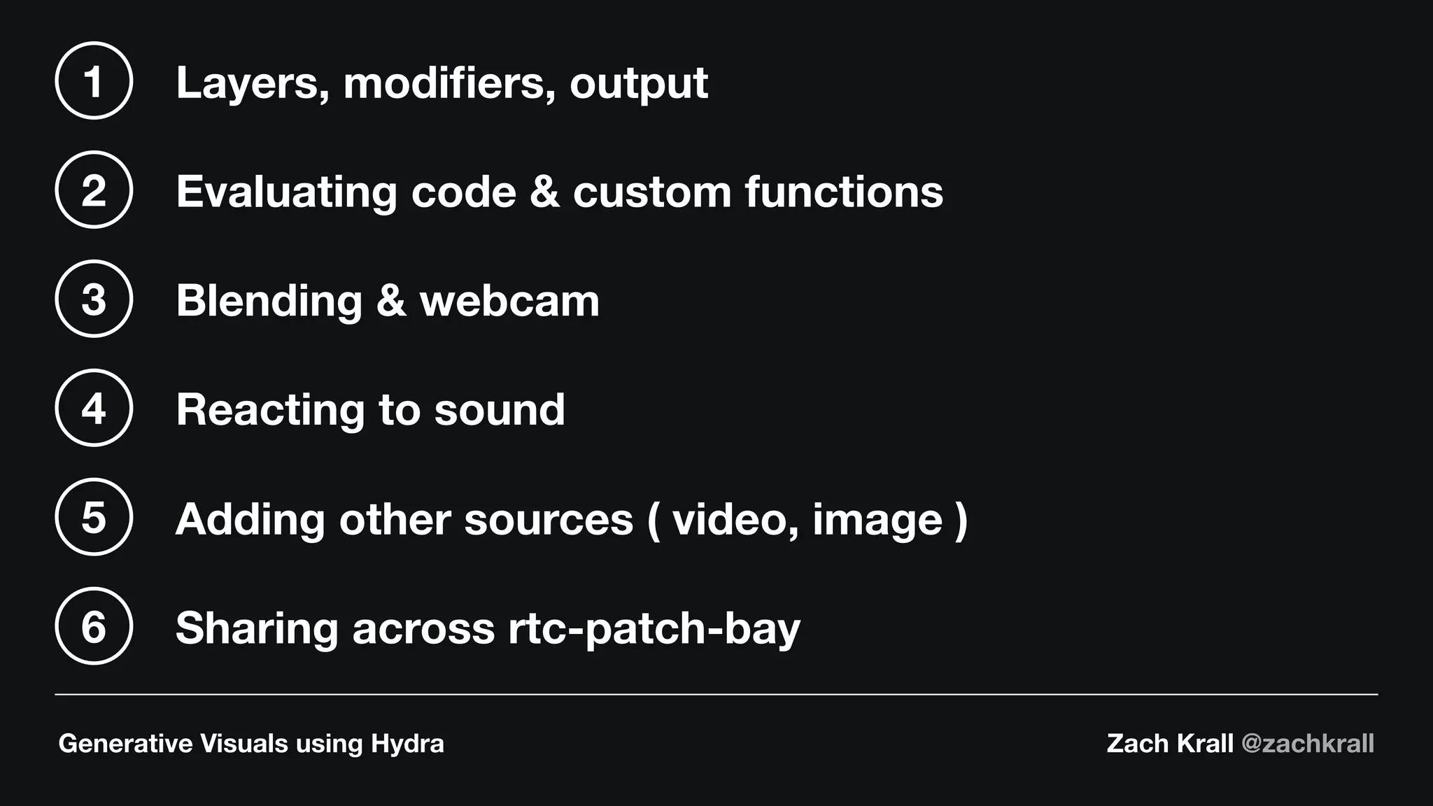 Hydra Workshop NYU Live Code Lab Feb 2019 | PDF