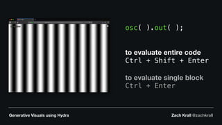 Hydra Workshop NYU Live Code Lab Feb 2019 | PDF
