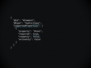 Hydra: A Vocabulary for Hypermedia-Driven Web APIs | PPTX | Web Design and HTML | Internet